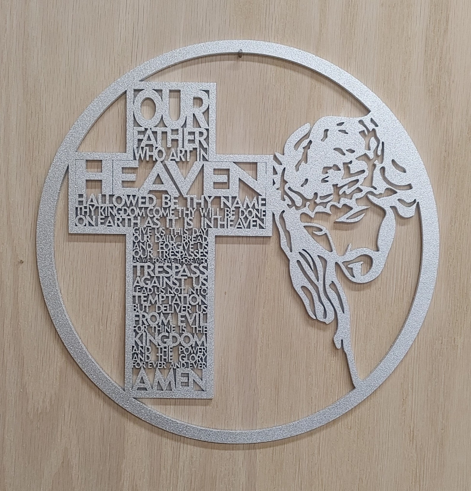 Our Father the Lords Prayer Cross Jesus Christ - Etsy