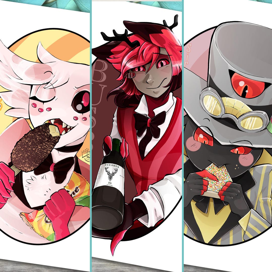 Hazbin Hotel Australian Snack Series Alastor Angel Dust Sir Pentious ...