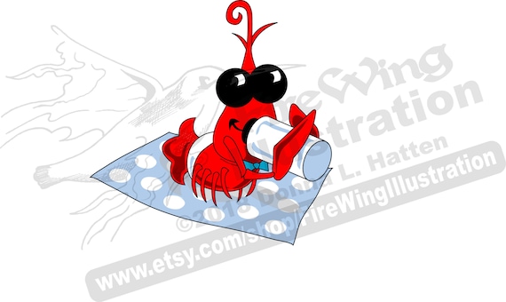 Baby Crawfish BLUE Graphic - Etsy