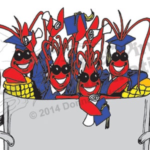 Multiple Graduation Crawfish Boil BLUE - Etsy