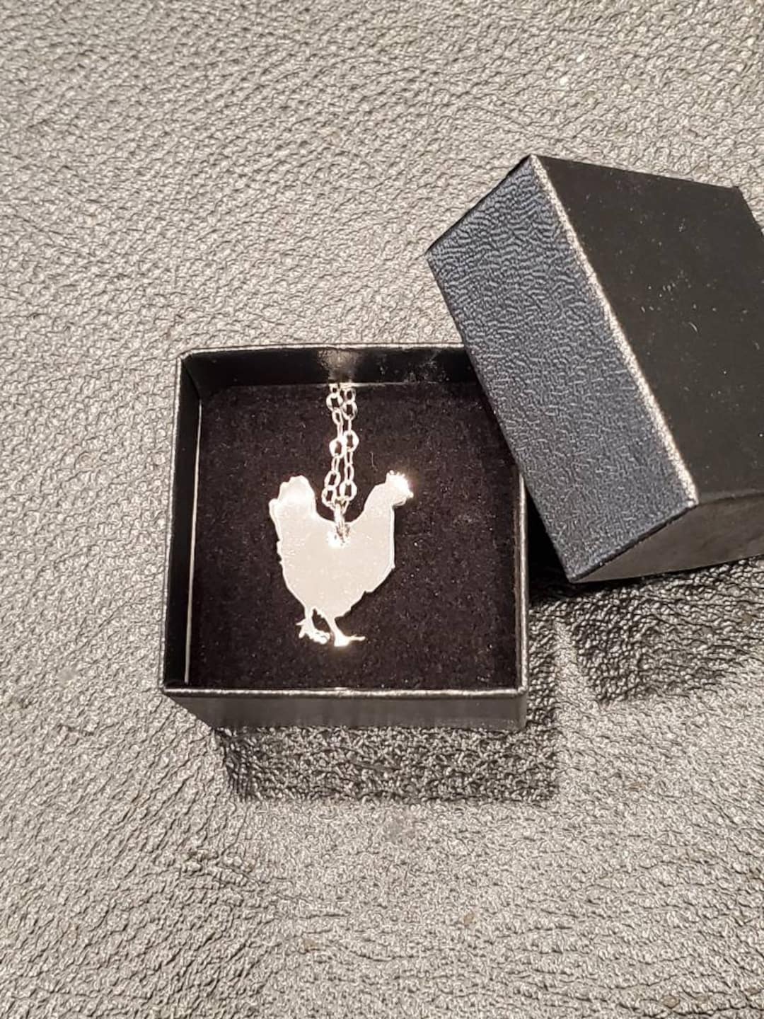 Mother Hen Chicken Charm Sterling Silver Necklace - Etsy