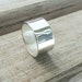 Smooth Sterling Silver Thumb Ring Boho Wide Silver Band Adjustable ...