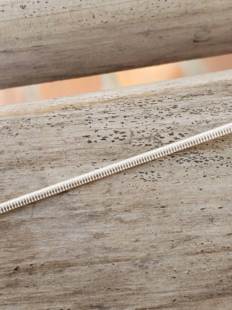 925 Sterling Silver Textured Wire Half Round Beaded Wire | Etsy