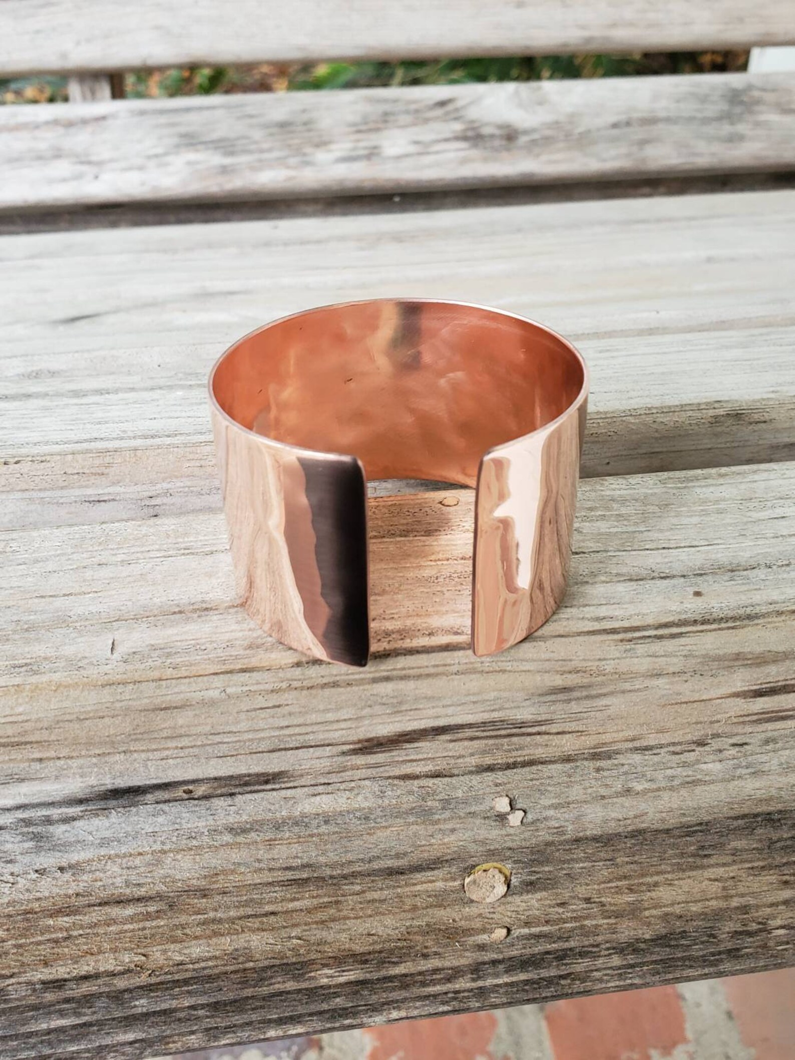 Cold Worked Hammered Copper Cuff Bracelet Customized - Etsy