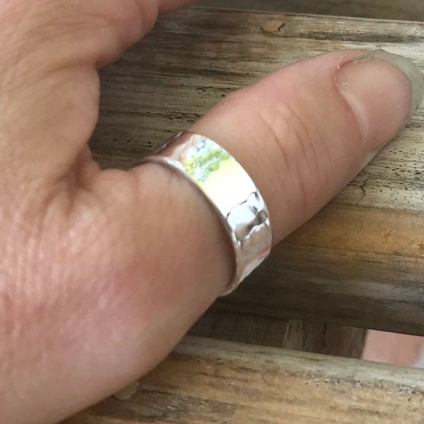 Silver Thumb Ring - Etsy