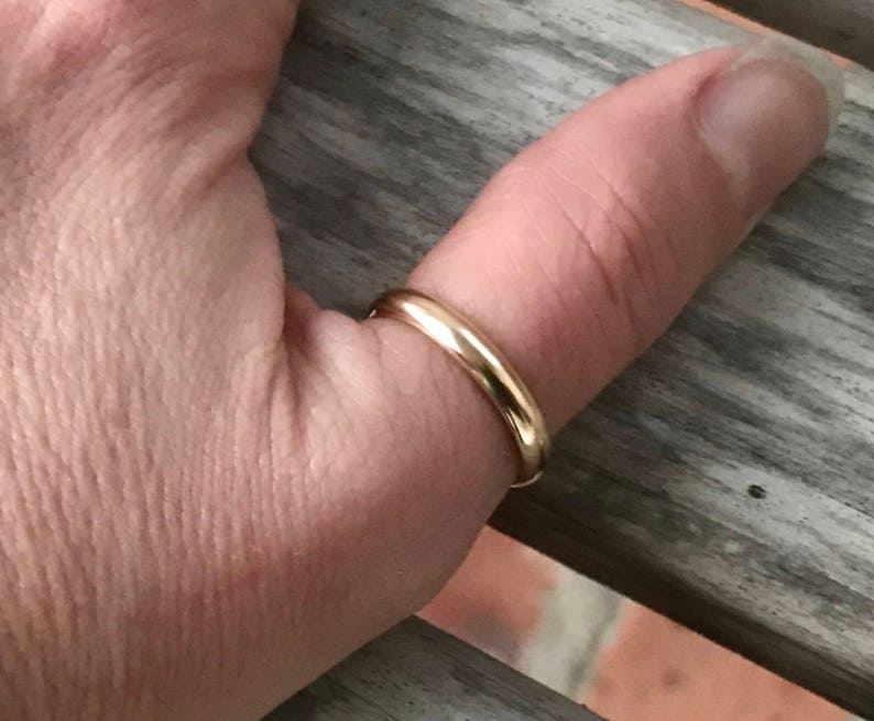Simple 14k Gold Filled Thumb Ring Boho Gold Ring Available | Etsy