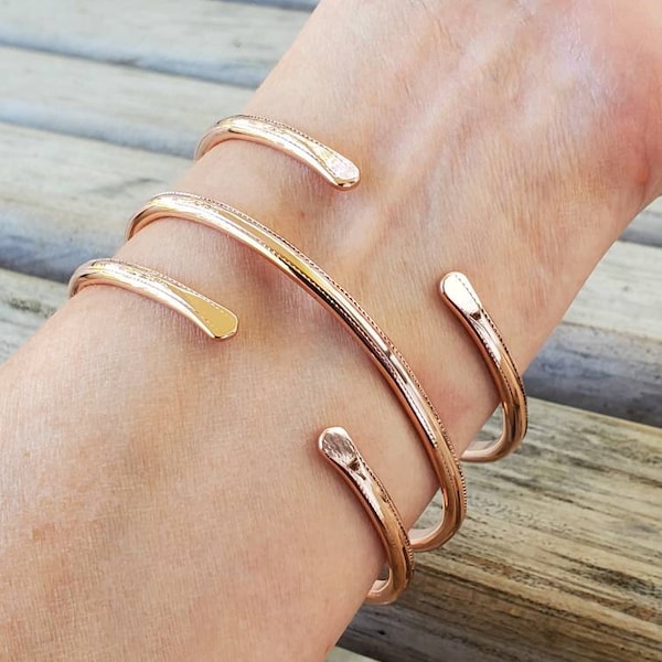 Copper Bangles - Etsy
