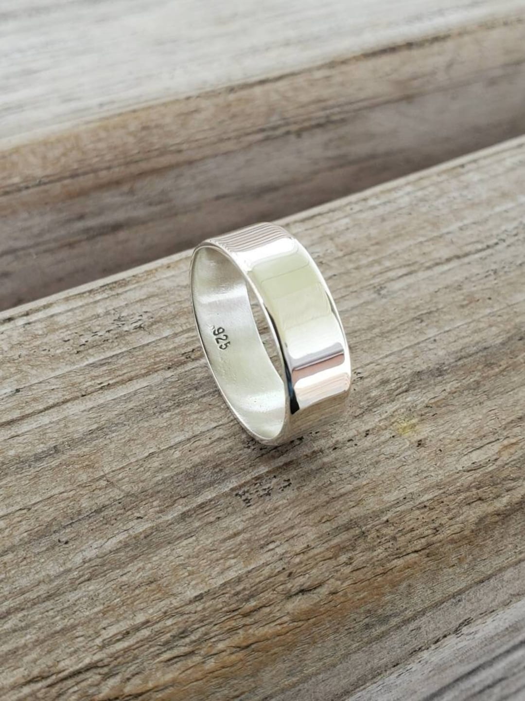 Smooth 925 Sterling Silver Thumb Ring for Men and Women Boho Thumb Ring ...