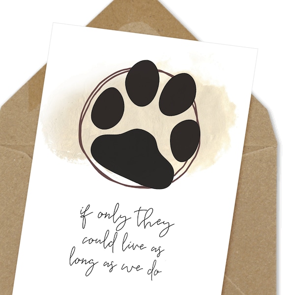 Pet Loss Card - Etsy