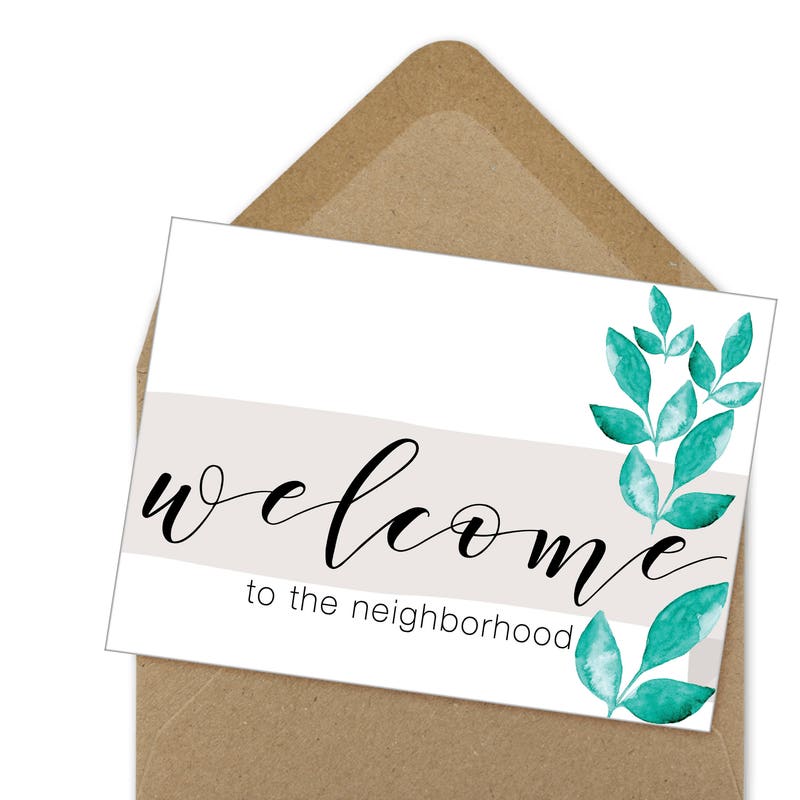 Welcome to the Neighborhood Cards - Etsy