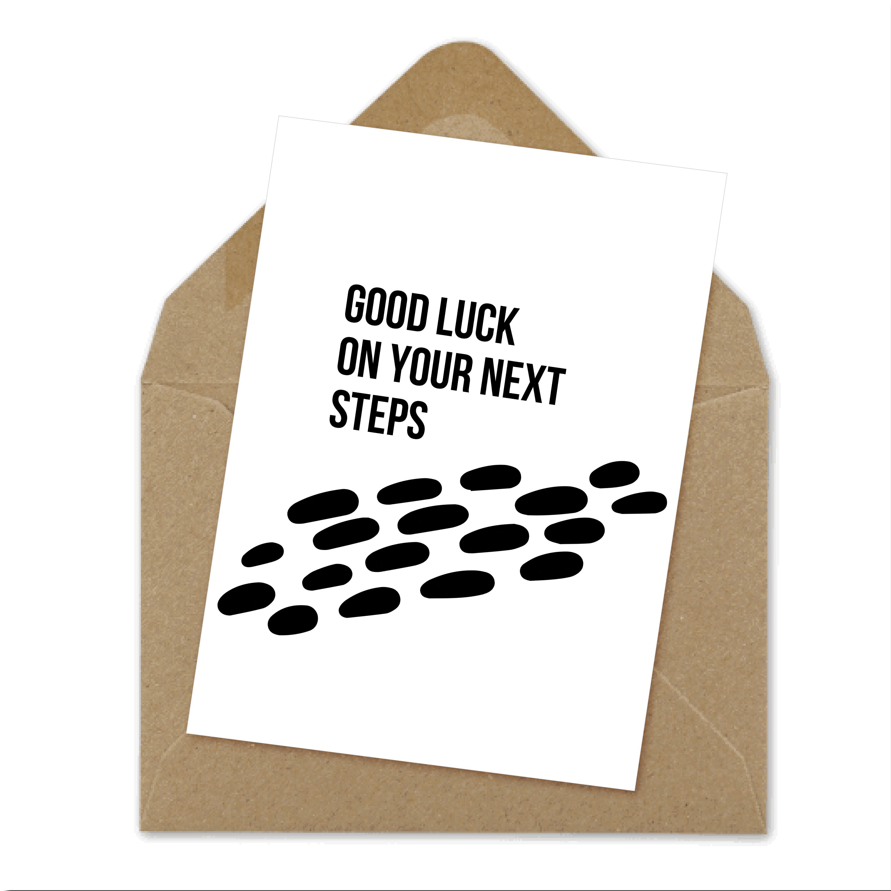 Good Luck on Your Next Steps Card| A6 - Etsy
