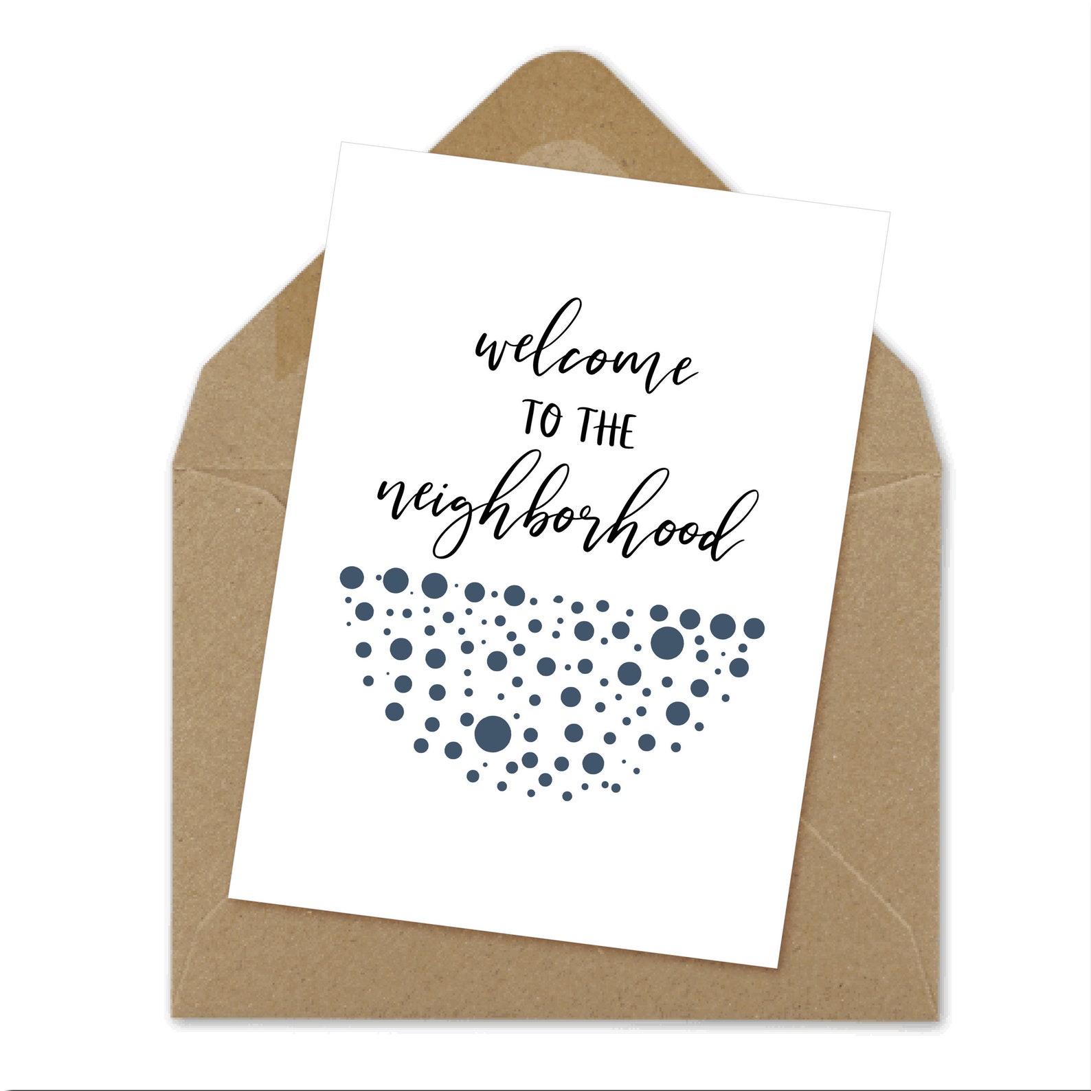 Welcome to the Neighborhood Printable Card, Neighbor Card, Neighborhood ...