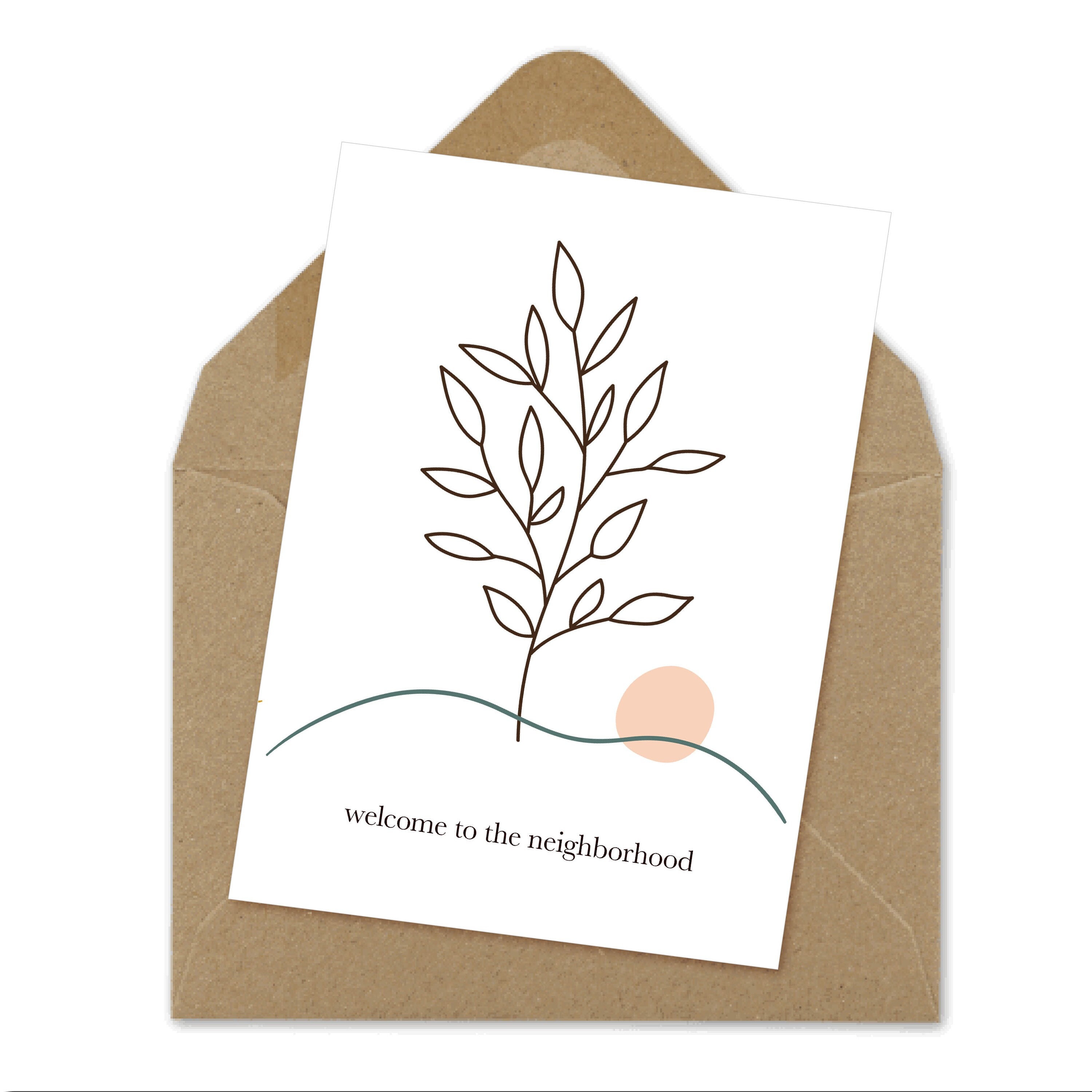 Neighborhood Print Temporary Card