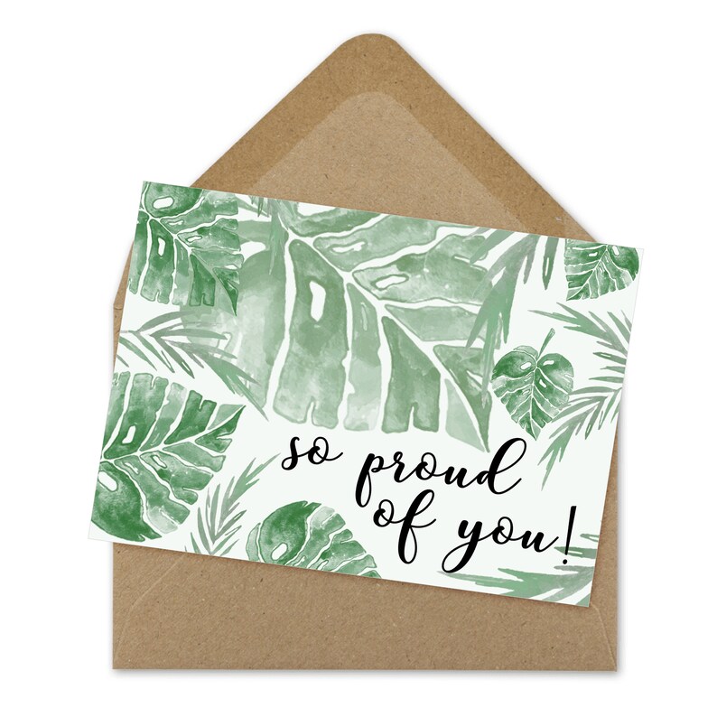 So Proud of You Printable Card • Print at Home Card - Etsy