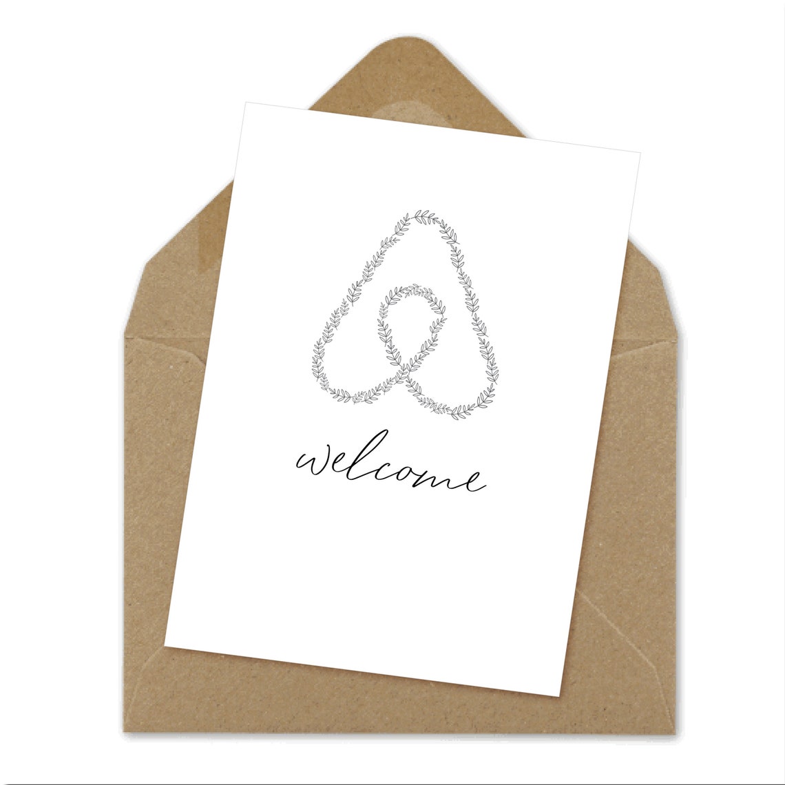 Welcome, Printable Hospitality Card, Airbnb Cards, Welcome, Make ...