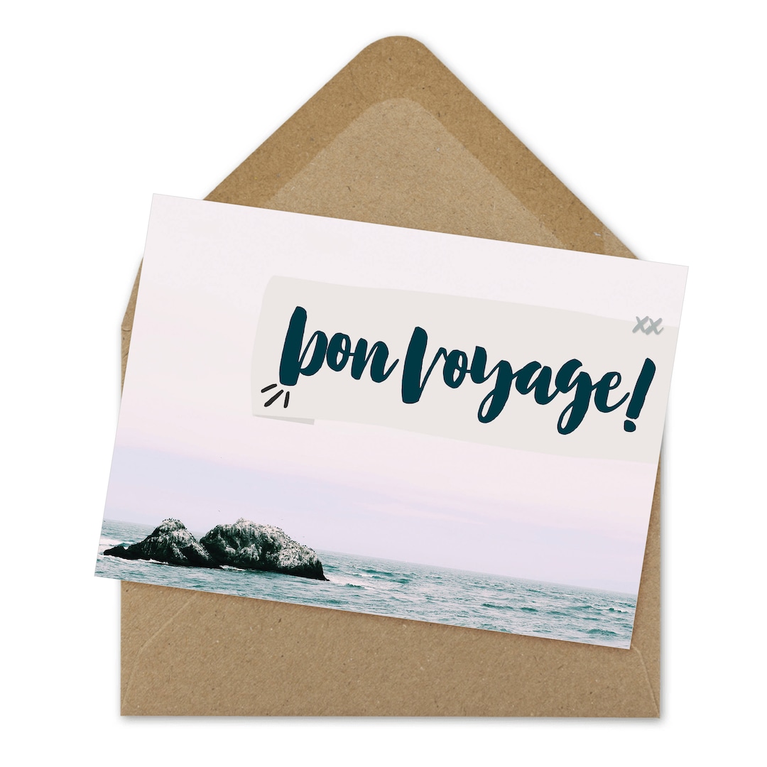 Bon Voyage Card, Moving Card, Goodbye Card, Farewell Card, Printable ...