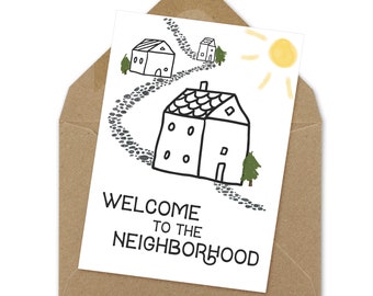 Welcome to the Neighborhood Printable Card, Neighbor Card, Neighborhood ...