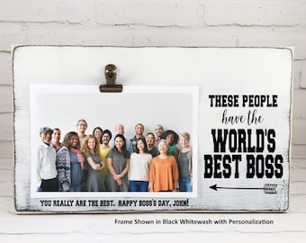 Worlds Best Boss Picture Frame - Etsy