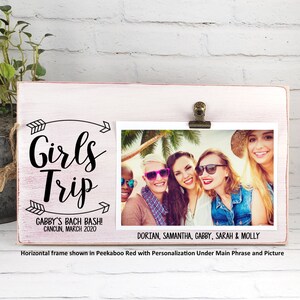 Girls Trip Personalized Picture Frame, Vacation Custom Frame ...