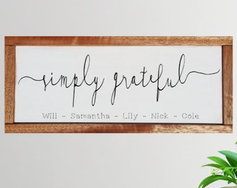 Grateful sign | Etsy