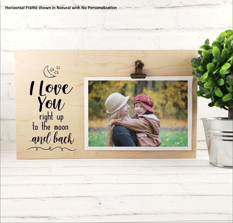 I Love You Right up to the Moon and Back Personalized Frame | Etsy