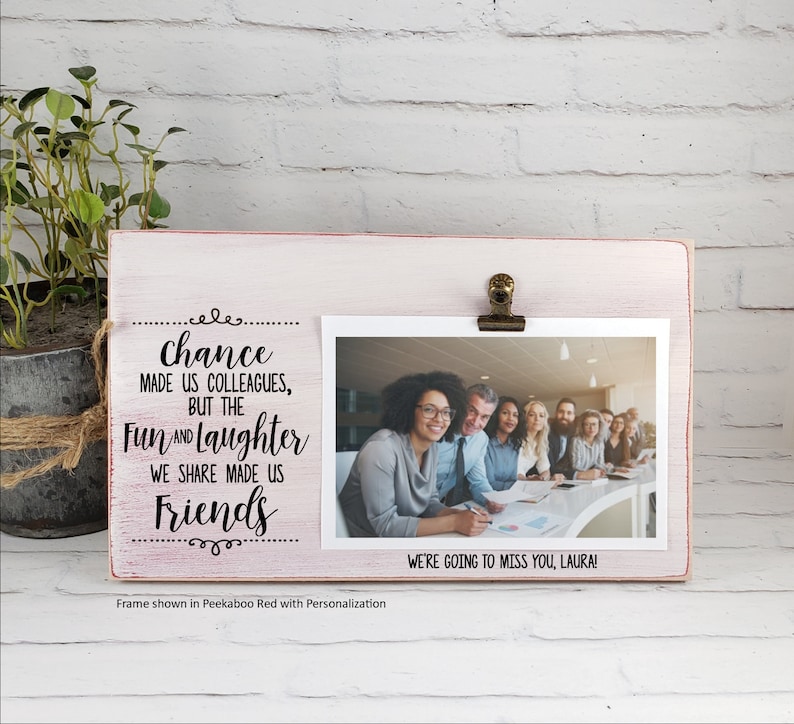 Coworker Friend Gift, Team Member, Chance Made Us Colleagues Fun and ...