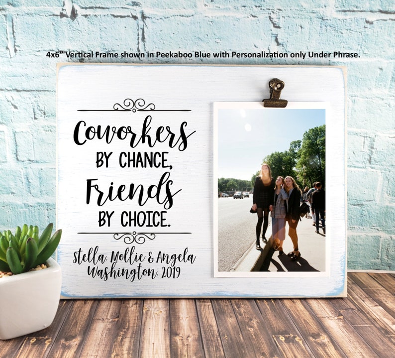 Coworkers by Chance Friends by Choice, Birthday Gift Best Work Friend ...