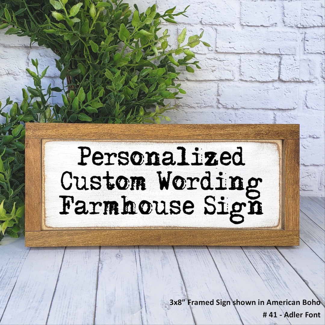 Personalized Farmhouse Sign, Your Phrase, Quote, Song Lyrics ...