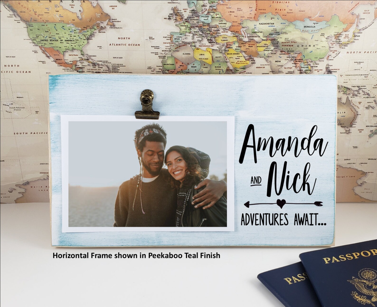 Personalized Couples Names Picture Frame Proposal Photo - Etsy