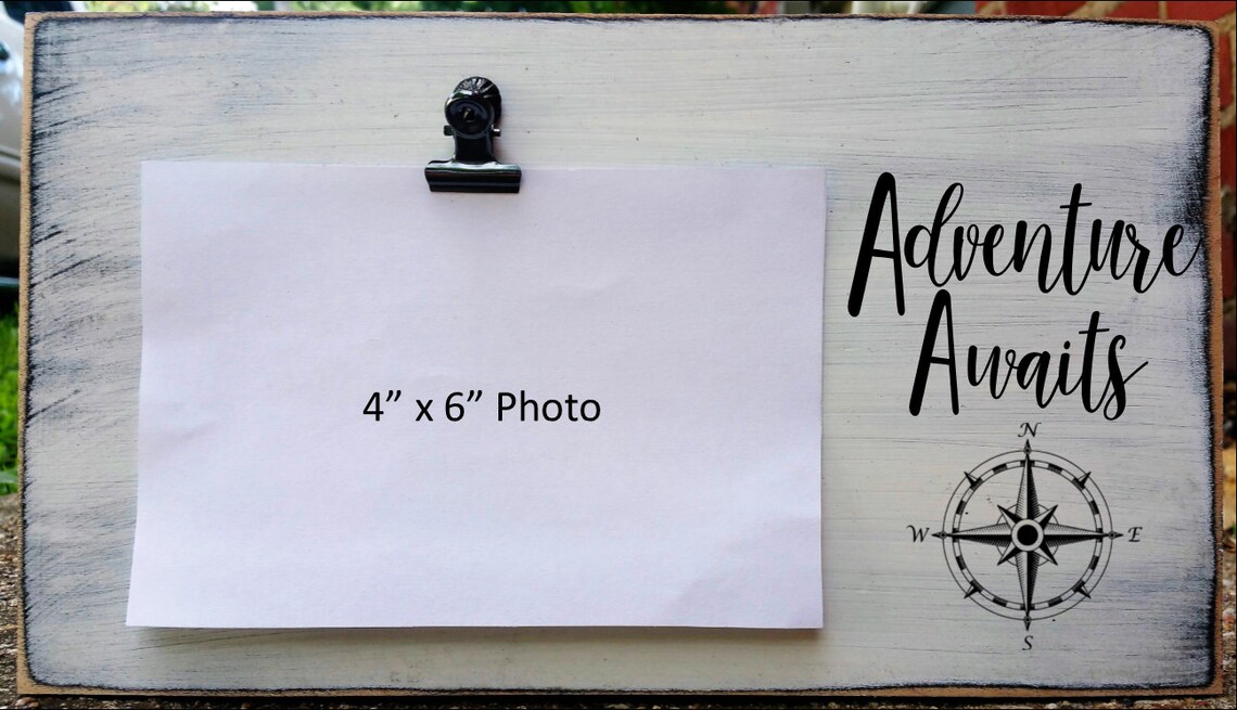 Adventure Awaits Wooden Picture Frame, Family Vacation, New College ...