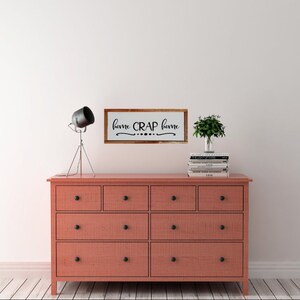 Home Crap Home Farmhouse Wooden Sign, Funny Framed Sign, Sarcastic Home ...