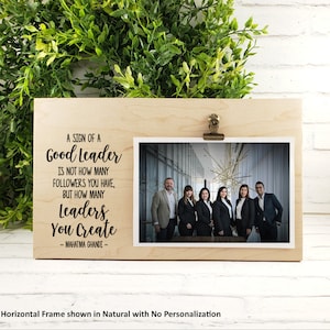 Gift for Boss, Good Leaders Create Leaders Personalized Picture Frame ...