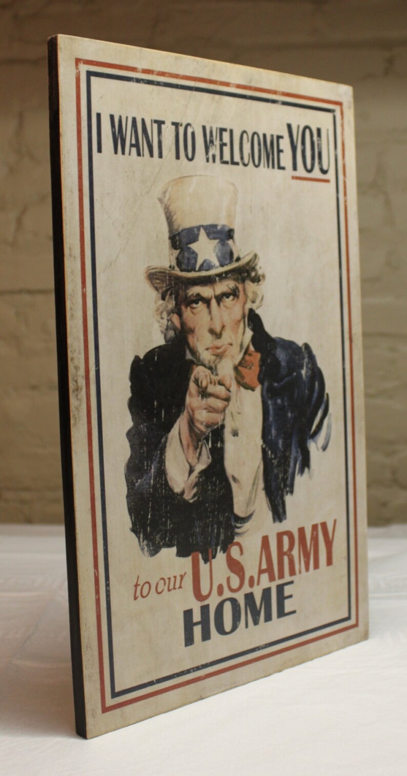 Customizable Wood Uncle Sam Sign - Etsy