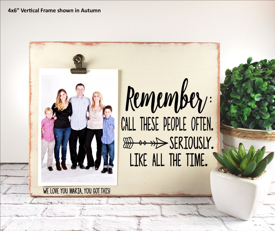 Moving Out Gift for University Dorm Room Personalized Picture Frame ...