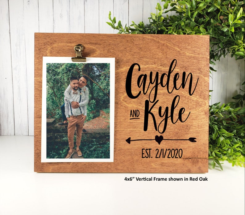 Personalized Couples Names Picture Frame Proposal Photo - Etsy