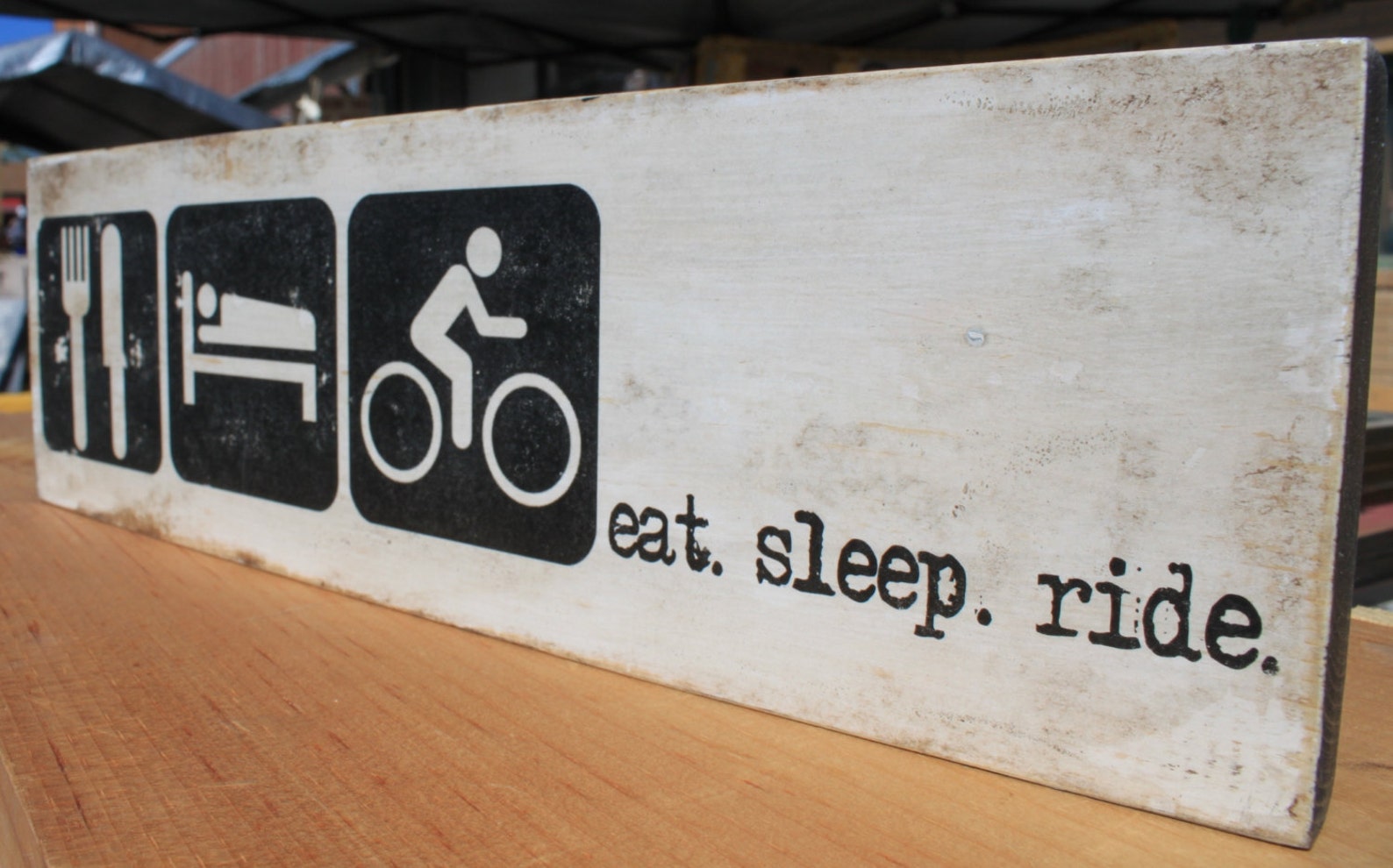Eat Sleep Ride Wood Sign Can Be Personalized or Customized | Etsy