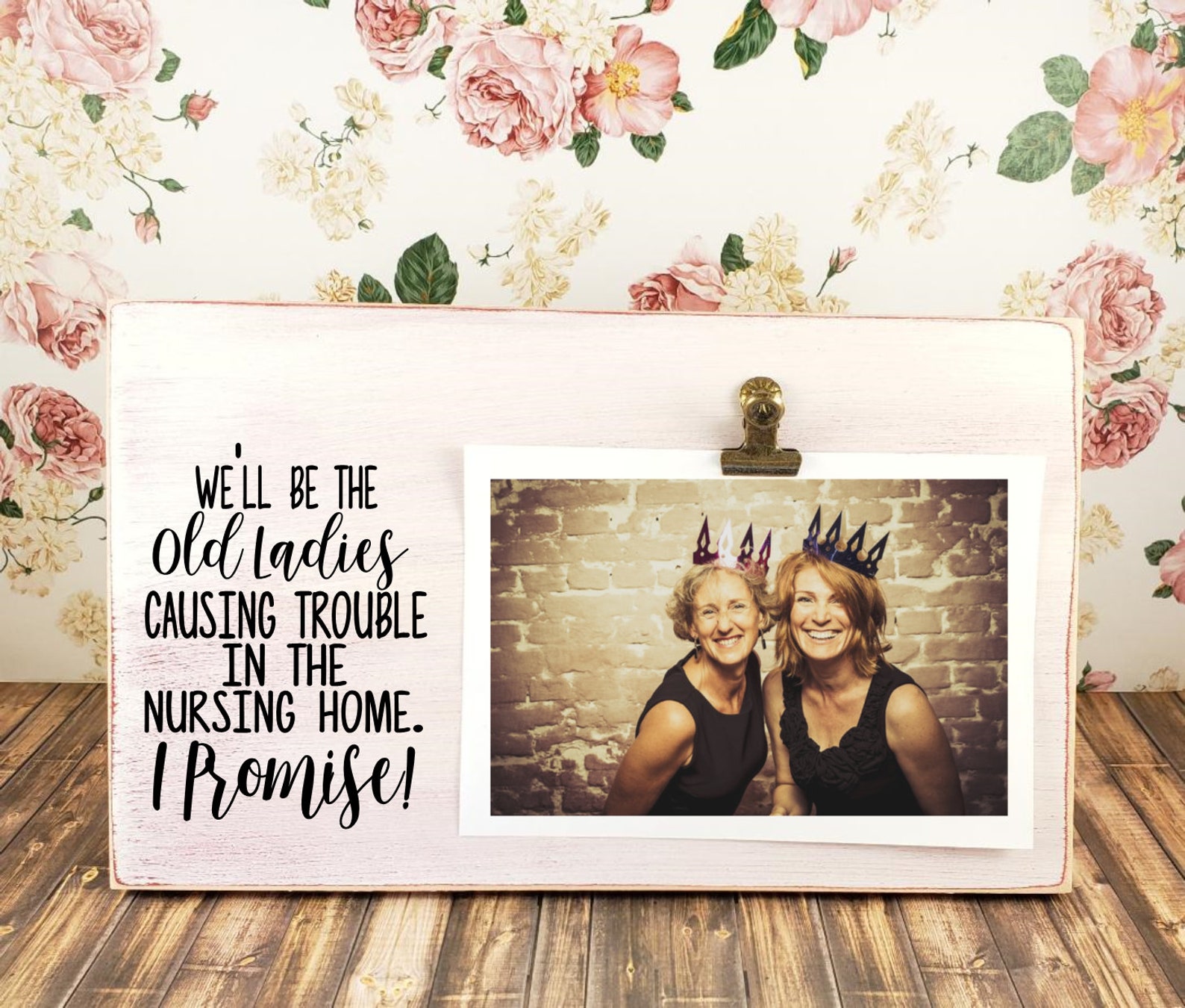 Personalized Best Friends Frame Custom Funny Wood Picture - Etsy