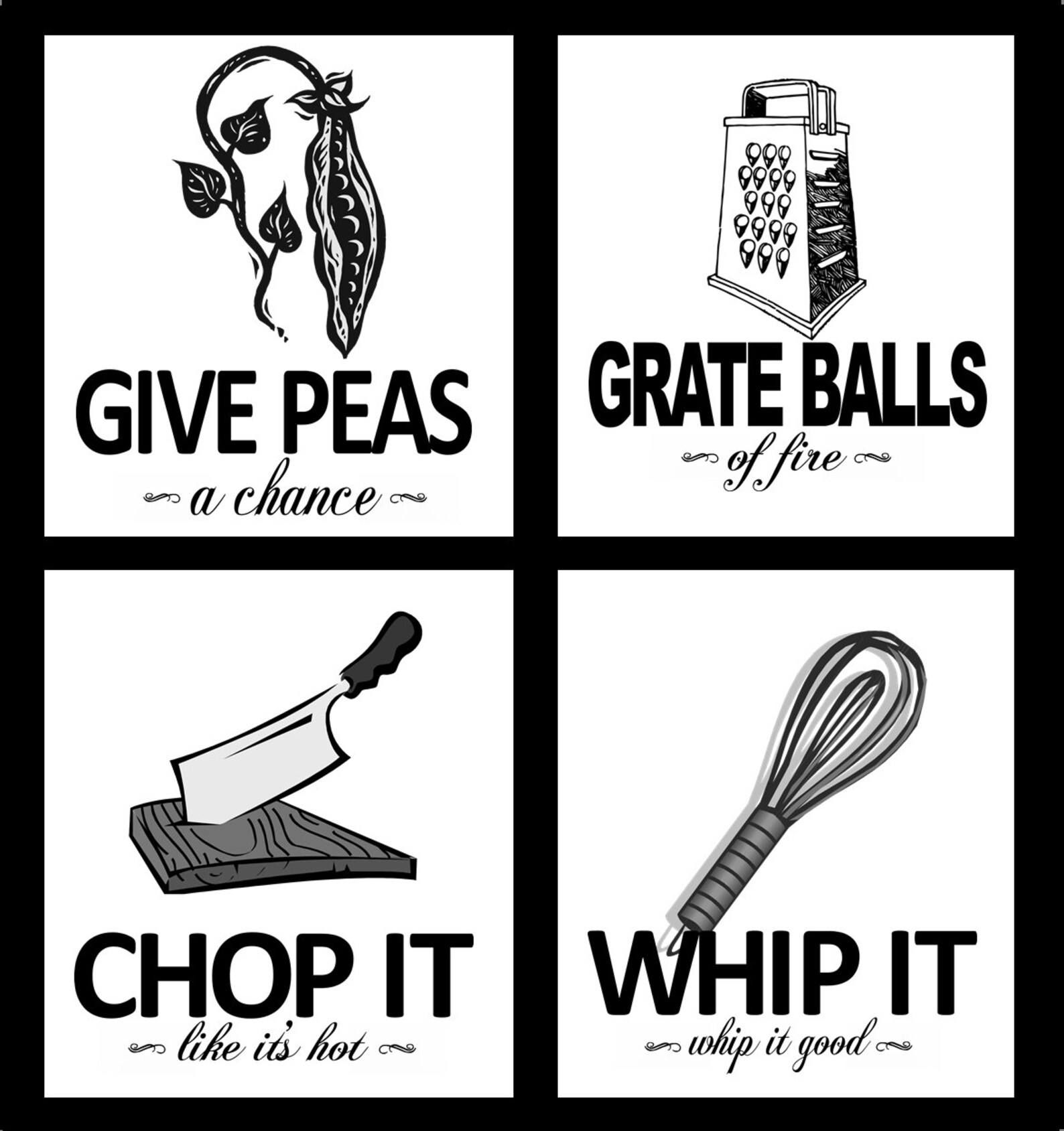 Kitchen Pun Wood Sign Set of 2 Baking Puns Cooking Puns | Etsy