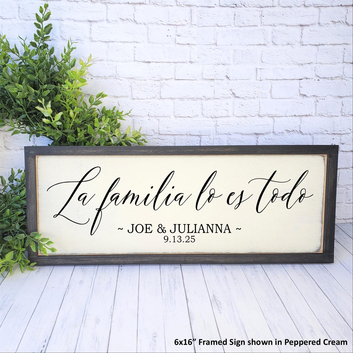 Personalized La Familia Lo Es Todo Sign, Spanish Family Wall Art ...