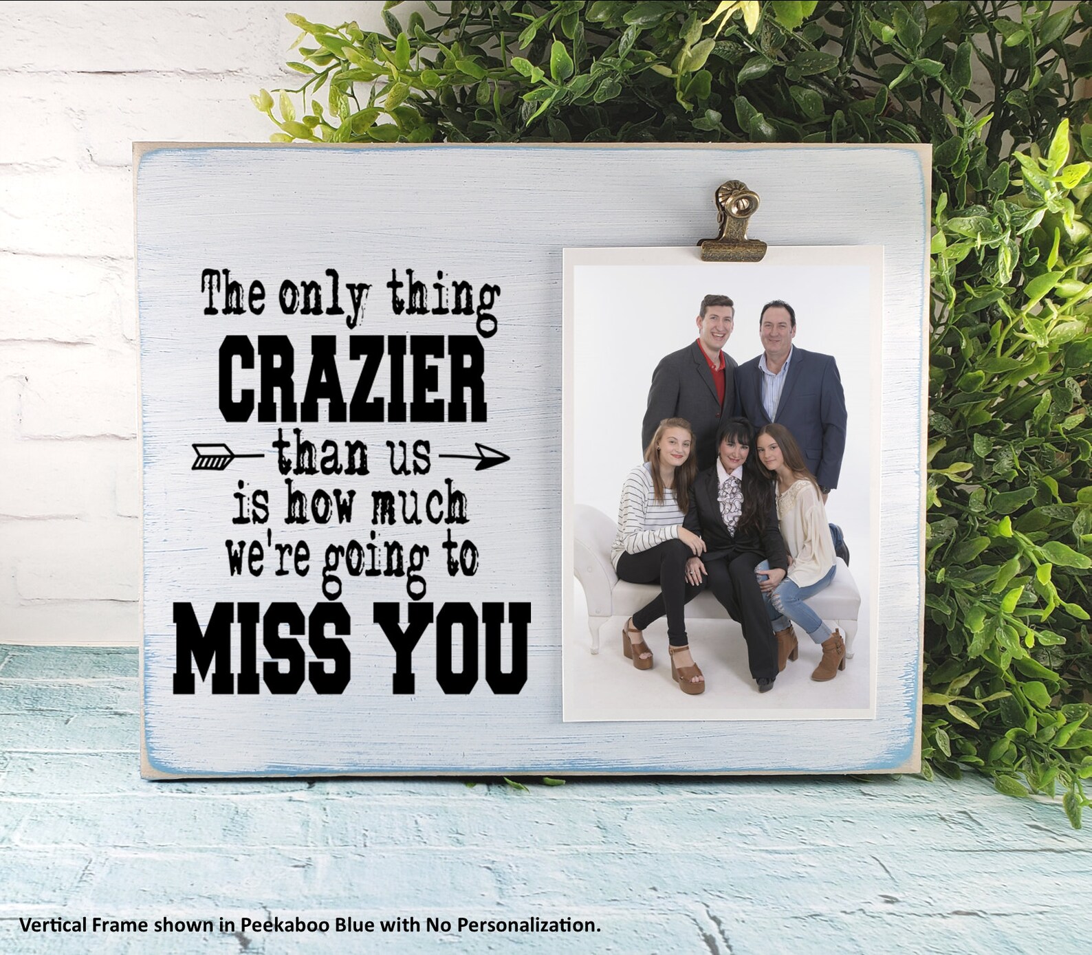 Going Away Gift, We Will Miss You Personalized Picture Frame, Student ...