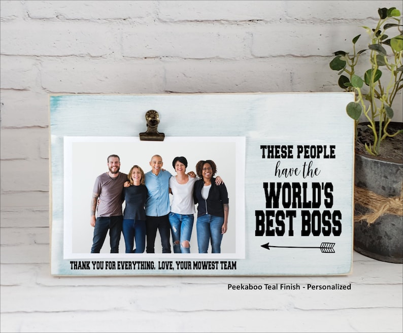 Bosses Day Gift World's Best Boss Picture Frame - Etsy