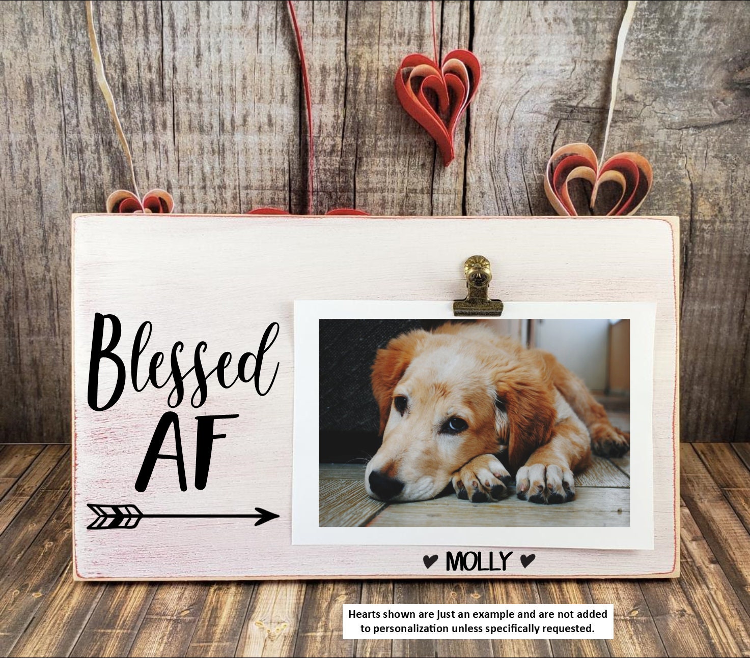 Blessed AF Personalized Frame, Custom Funny Wood Picture Frame, Gift ...