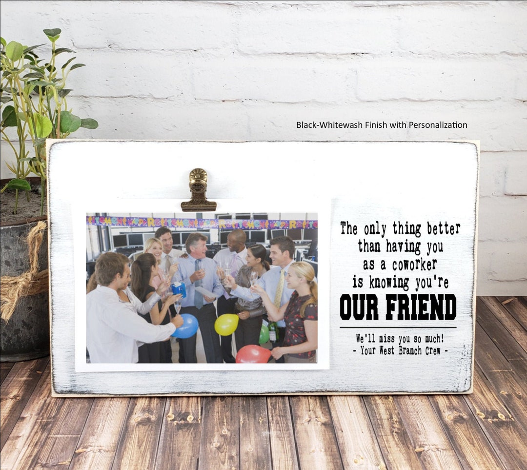 Friend and Coworker Gift, Colleague Leaving Photo Frame, Personalized ...