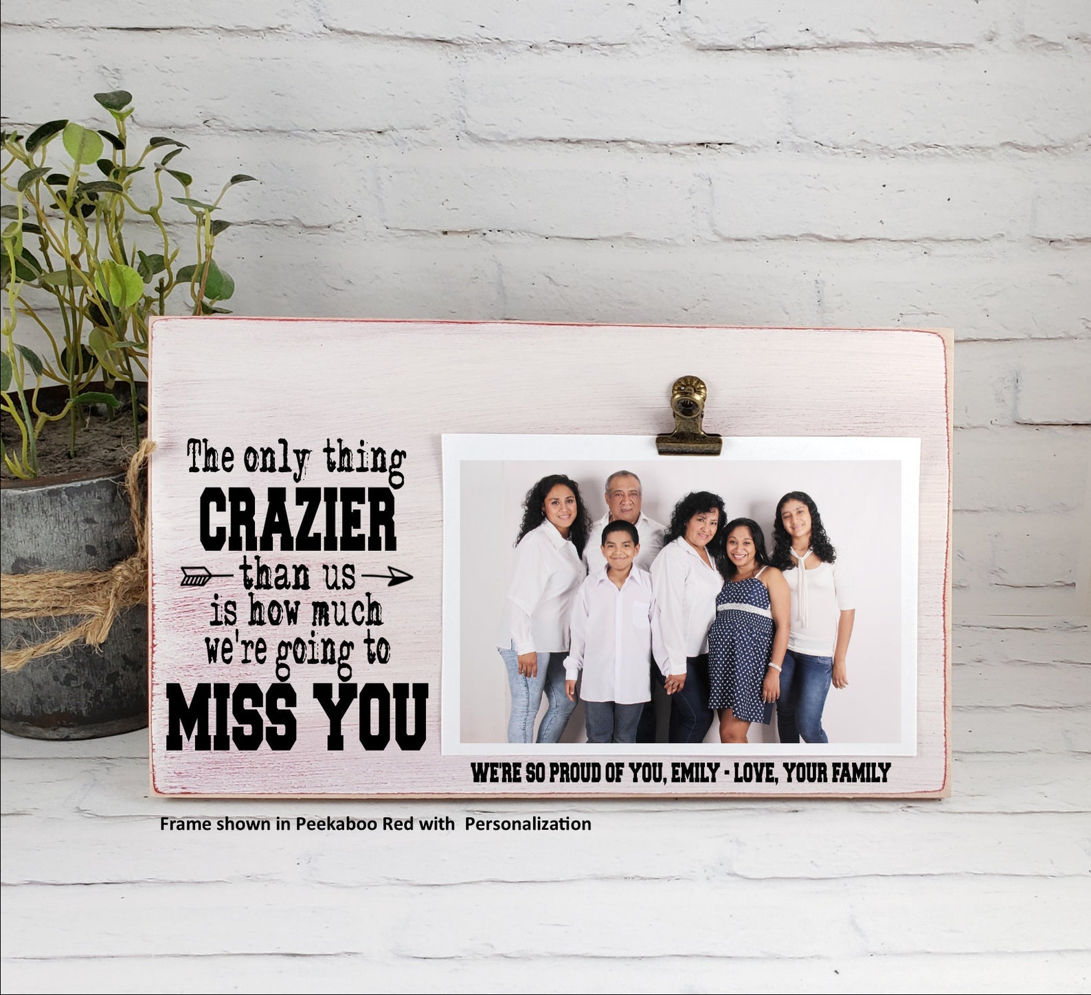 Going Away Gift, We Will Miss You Personalized Picture Frame, Boss ...