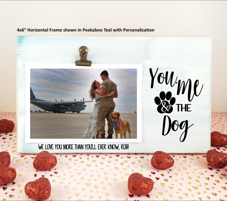 You Me and the Dogs Personalized Picture Frame, Love Dog Mom or Dad ...