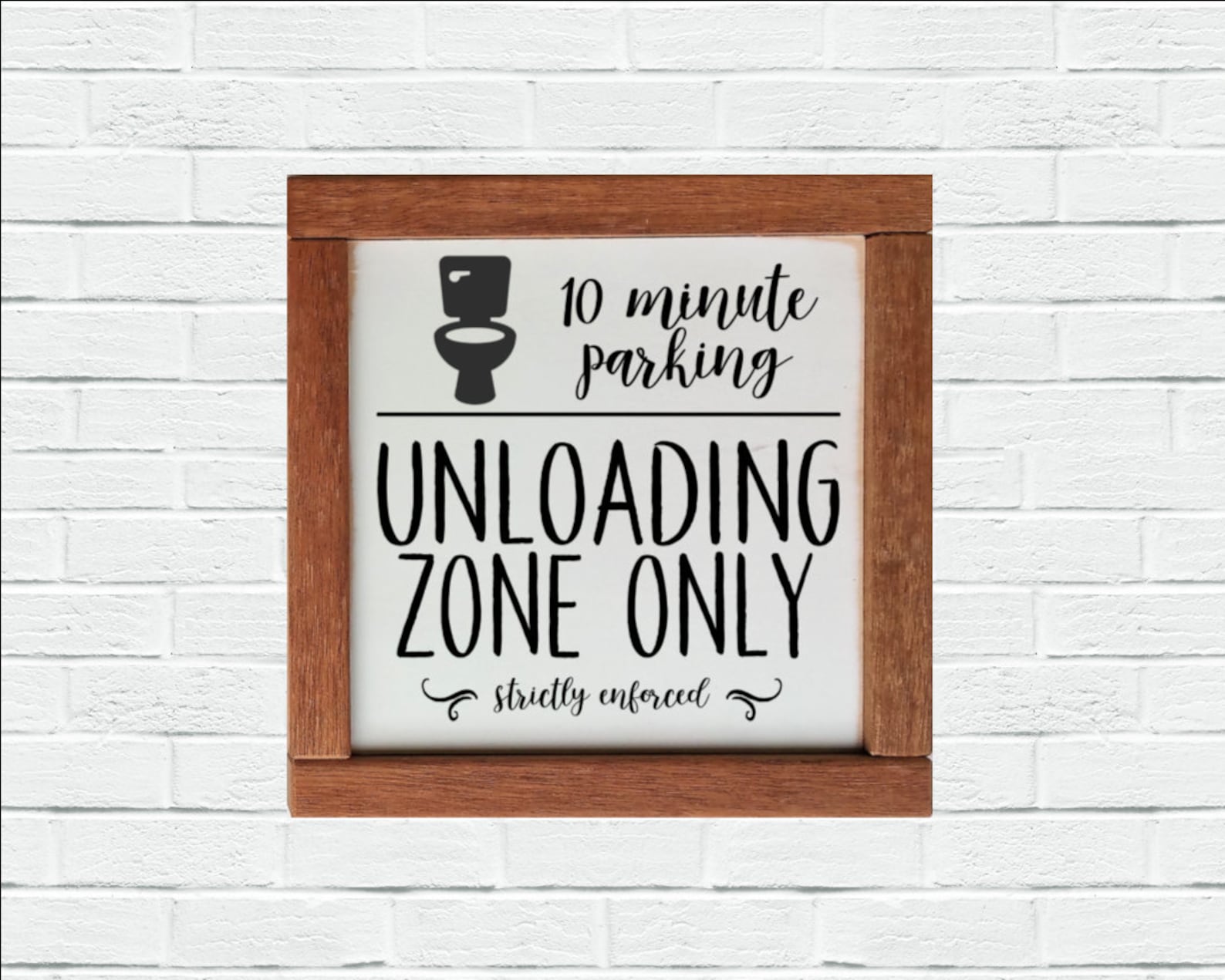 Funny Bathroom Time Limit Sign Toilet Sign Unloading Zone - Etsy