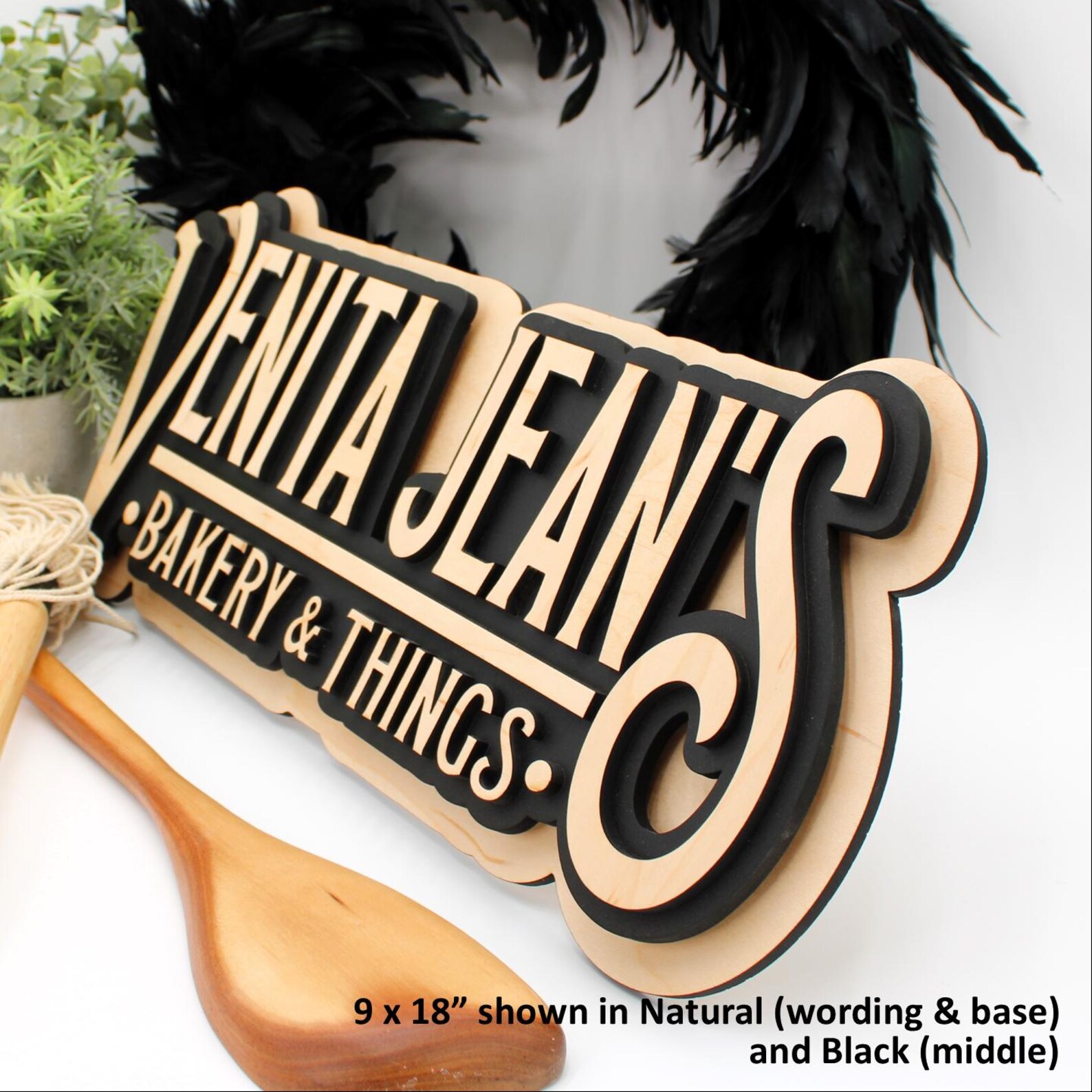 Modern 3D Personalized Kitchen Sign – Custom Chef or Grill Decor Gift ...