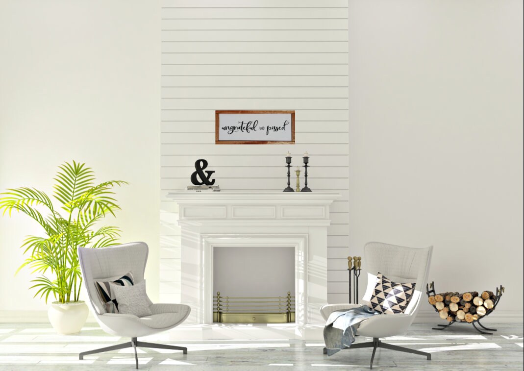 Ungrateful and Pissed Farmhouse Style Wood Sign Funny Framed - Etsy