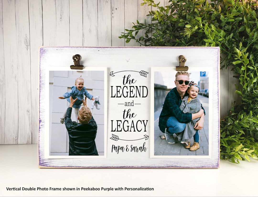 The Legend and the Legacy Personalized Picture Frame, New Dad Congrats ...