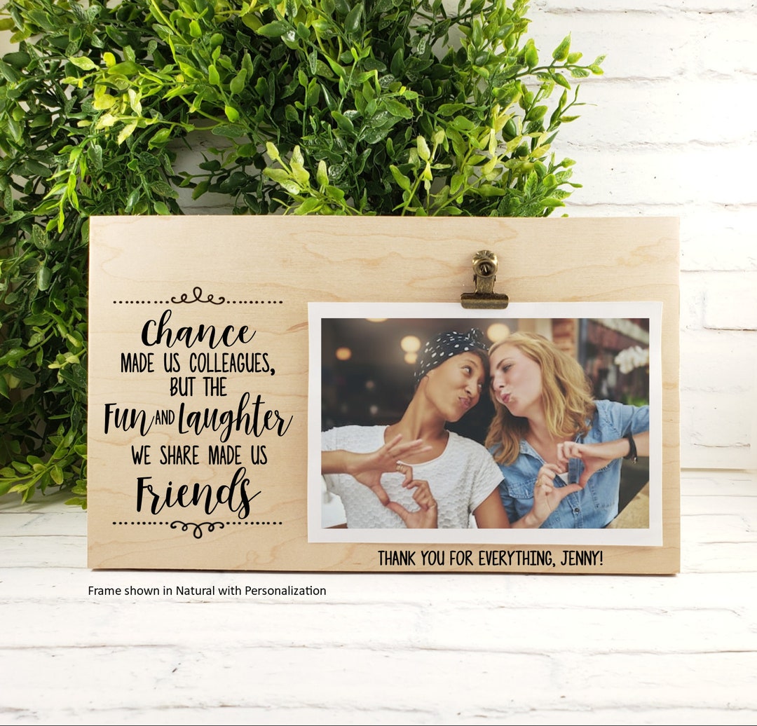 Coworker Friend Gift, Team Member, Chance Made Us Colleagues Fun and ...